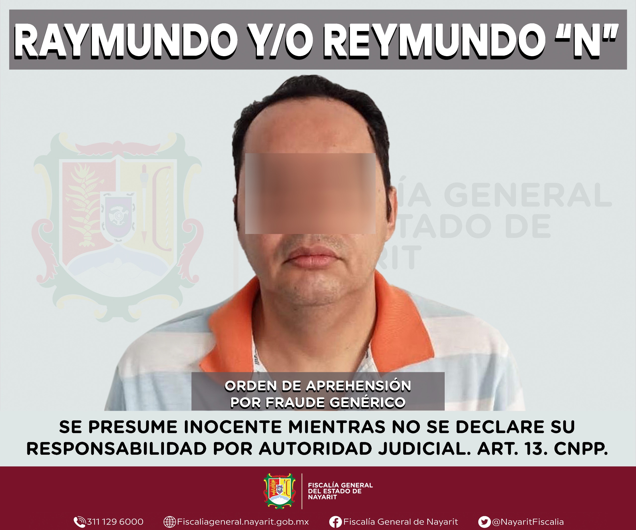 DETENIDO POR SU PROBABLE RESPONSABILIDAD EN DELITO DE FRAUDE GENÉRICO ...